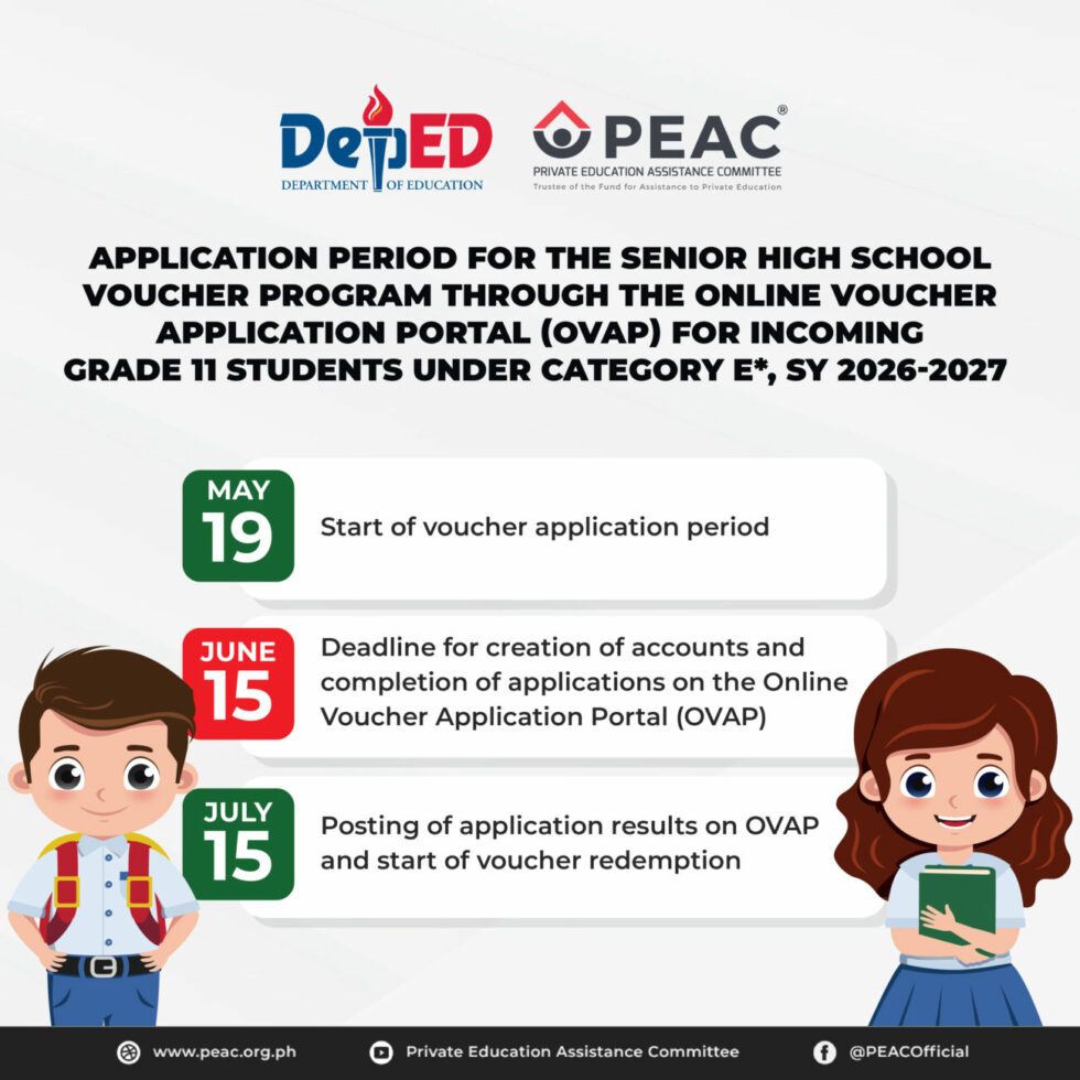Voucher Application | PEAC Official Website